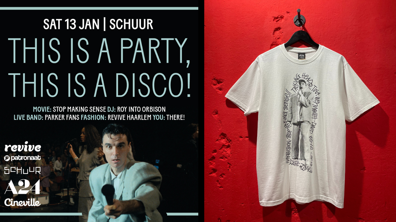 Revive Haarlem exclusive Talking Heads pop-up shop & after party at th